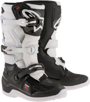 ALPINESTARS TECH 7S BOOTS BLACK/WHITE SIZE 4 NEW | eBay