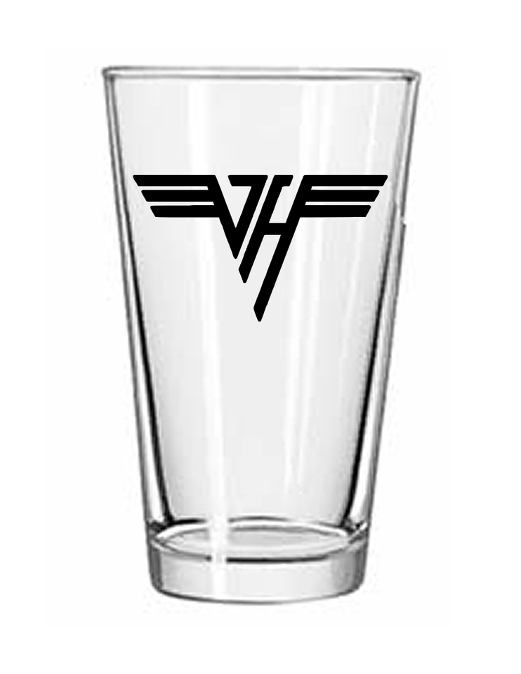 Van Halen - Rock and Roll - 16oz Pint Beer Glass Pub Barware Seltzer ...