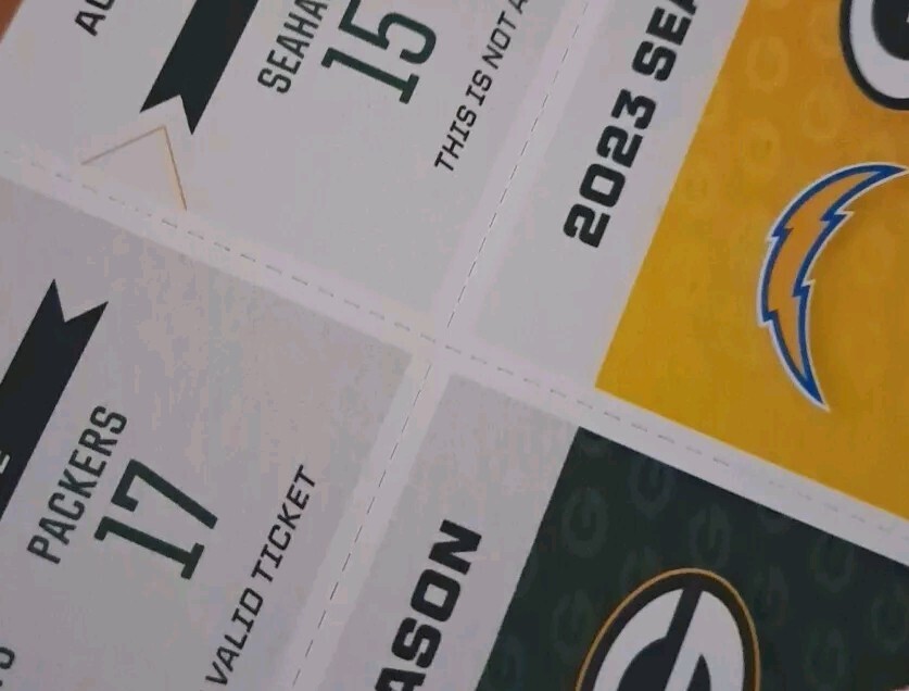 2023 Commemorative Green Bay Packers Tickets - Season Tickets Holders ...