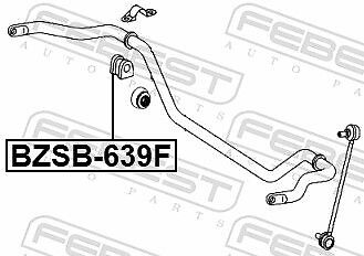 Febest BZSB-639F Lagerung, Stabilisator für MERCEDES-BENZ | eBay.de