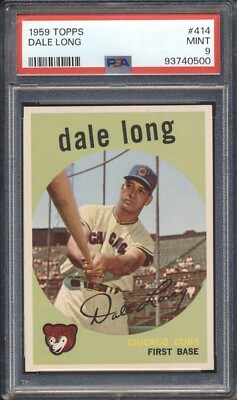 1959 Topps Baseball Dale Long #414 PSA 9 CUBS MINT | eBay