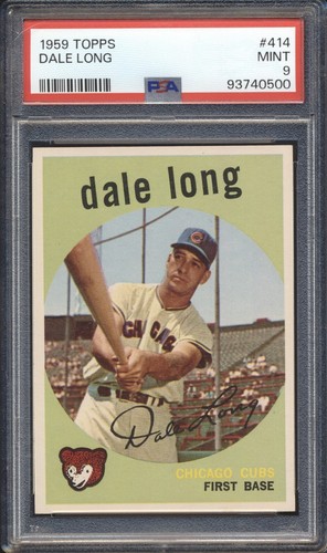 1959 Topps Baseball Dale Long #414 PSA 9 CUBS MINT | eBay