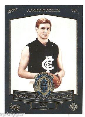 2014 Select 150 Years CARLTON FC (104) Brownlow Medallist Gordon COLLIS ...