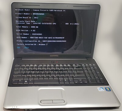Compaq Presario CQ60 15.6in. (500 GB HDD, 2GHz, 4GB Ram, Win10) Charger ...