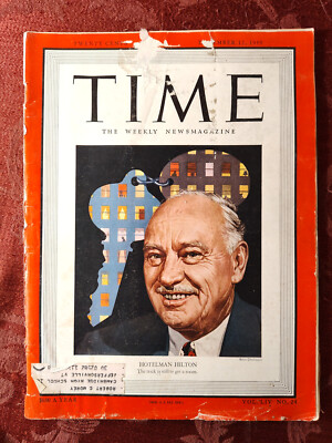 TIME magazine December 12 1949 Dec 12/12/49 CONRAD HILTON HOTELS | eBay