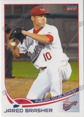 2017 Auburn Doubledays Jared Brasher RC Rookie Washington Nationals | eBay