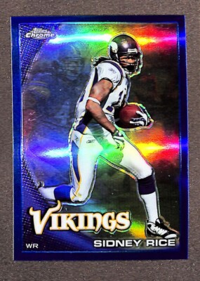 2010 Topps Chrome Blue Refractor #C2 Sidney Rice /199 | eBay
