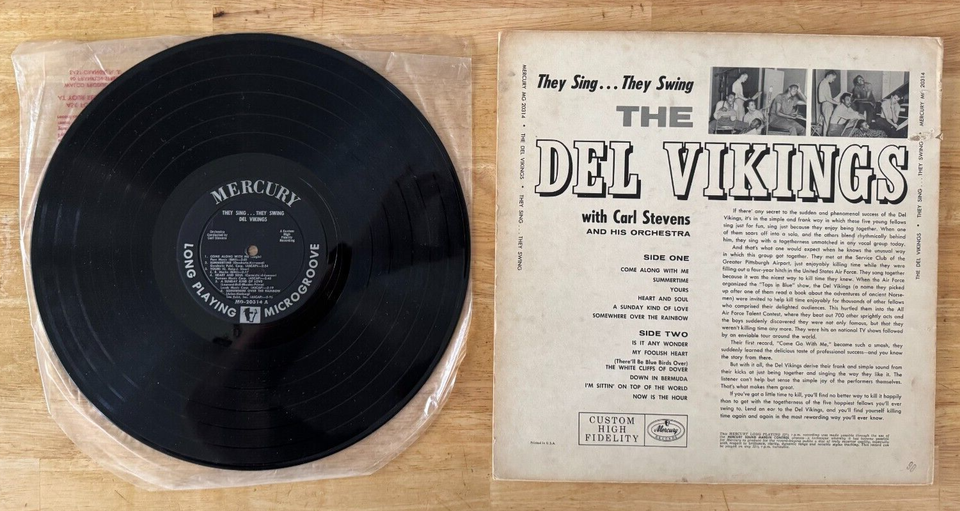 DOO WOP ROCK AND ROLL 33 LP THE DEL (DELL) VIKINGS THEY SING THEY SWING ...