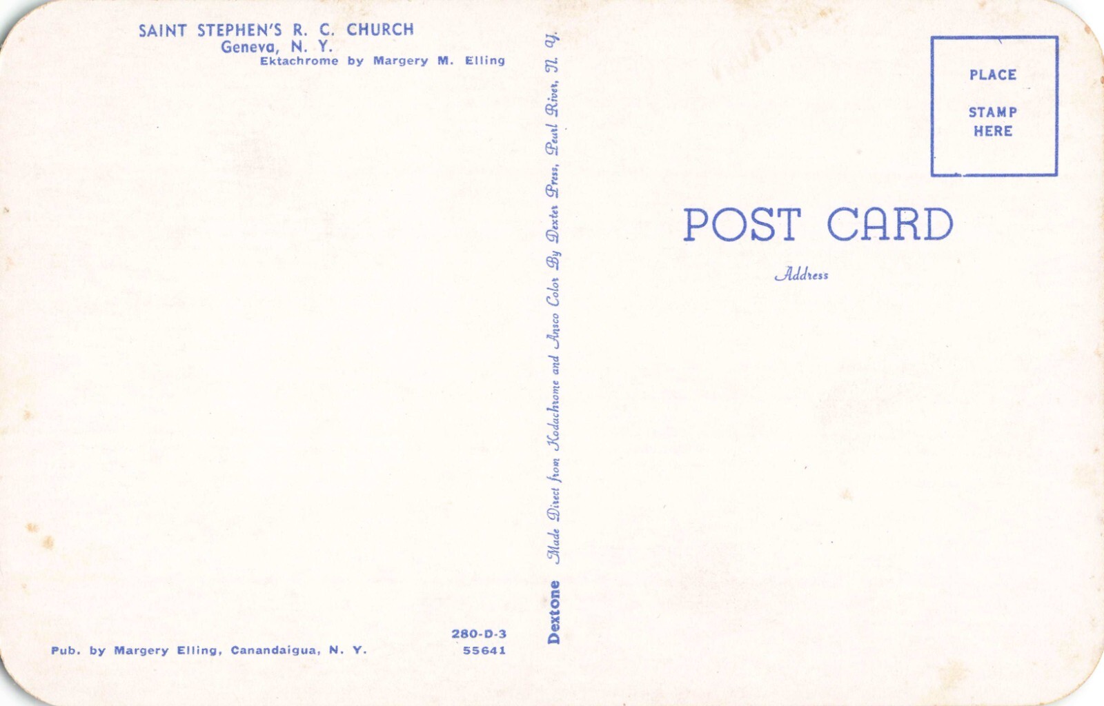 Postcard Saint Stephens Roman Catholic Church Geneva New York | eBay