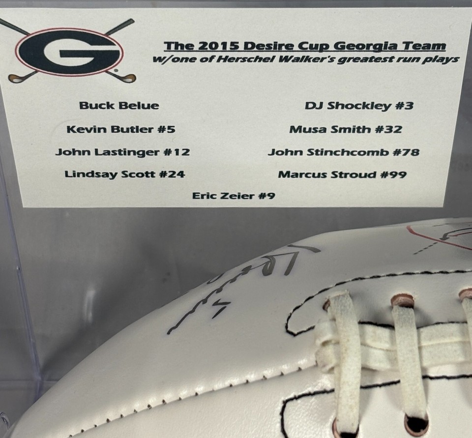 Autographed Football, University of Georgia Bulldogs, Multi ...