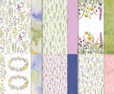 Stampin Up! Dainty Flowers Designer Series Paper 12x12 SEALED Retired ...