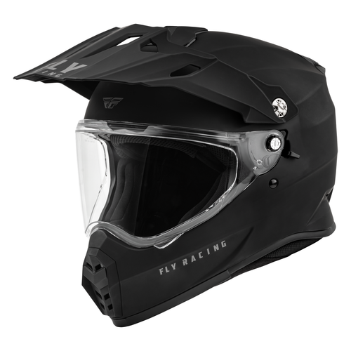 Fly Racing Trekker Pulse Dual Sport Adventure Moto Vélo Casque Noir Mat ...