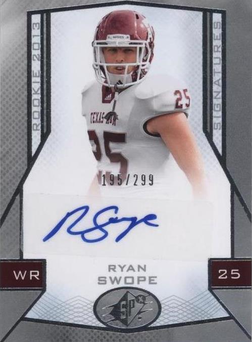 2013 SPx - Rookie Signatures Ryan Swope #108 /299 (AU, RC) for sale ...