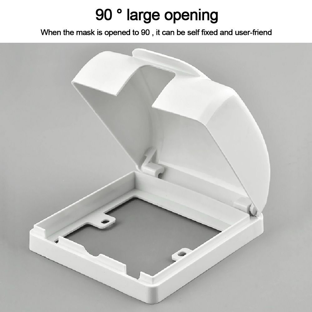 Self-Adhesive Socket Waterproof Box Wall-mounted Electric Plug Cover ...