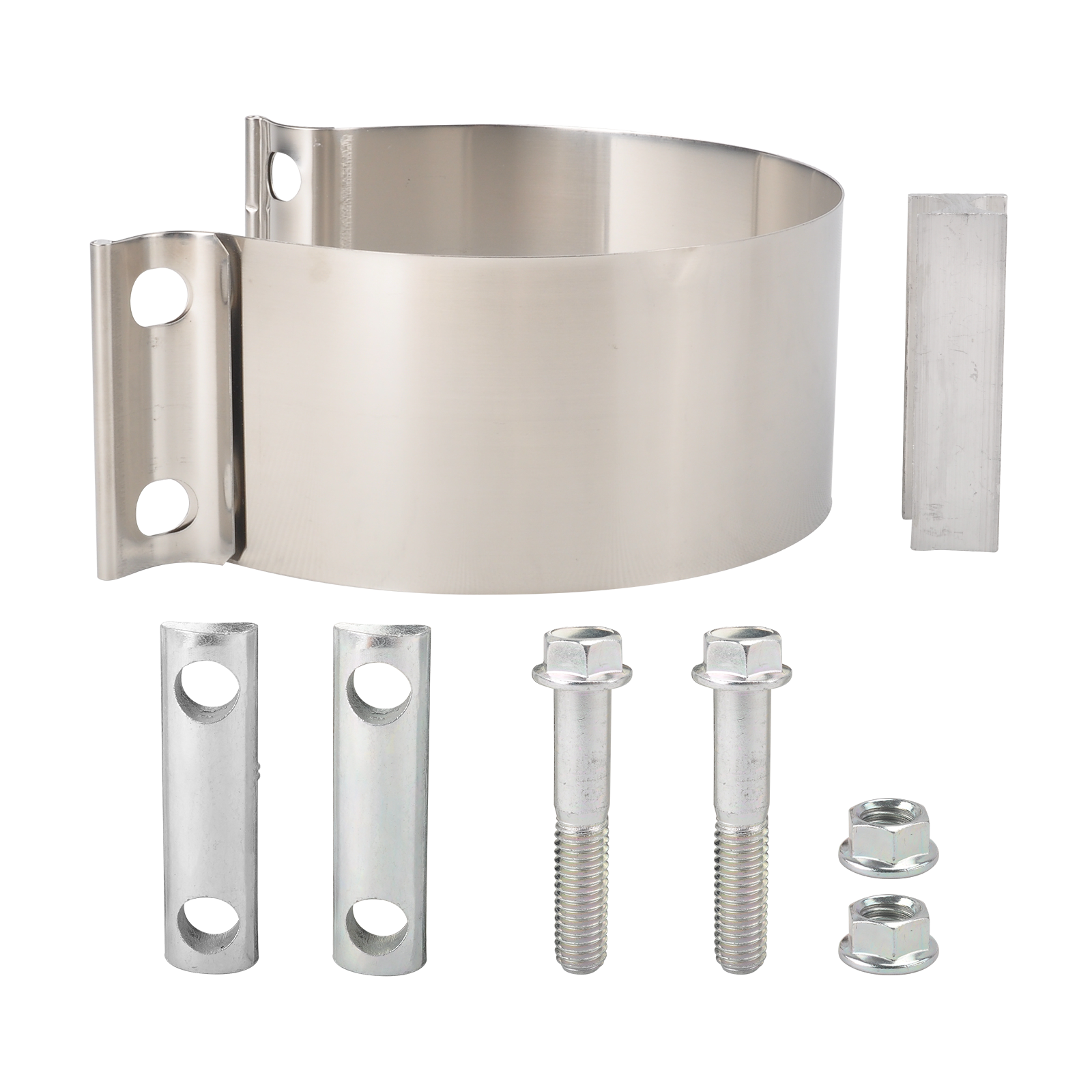 5" Stainless Exhaust Band Clamp Step Clamps for Catback Muffler Pipe ...