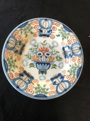 Antique MAKKUM PLATE Ø 9.2 inch Tichelaar Delft Holland | eBay