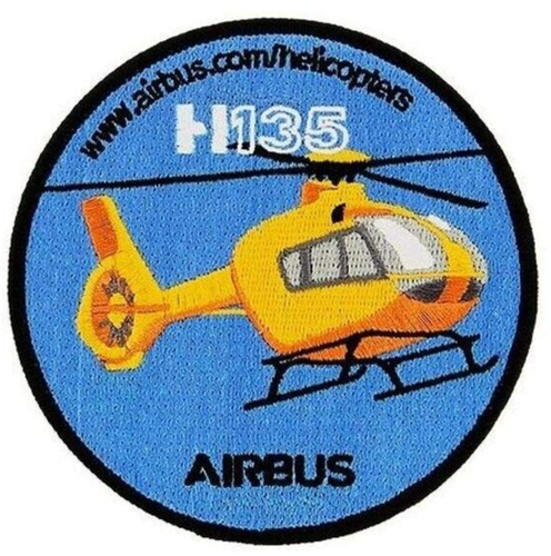 Airbus H135 Iron-on Embroidered Patch - OFFICIAL AIRBUS PRODUCT - 10cm ...