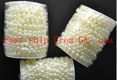 10 Yards Roll of 8mm White Pearl Garlands Curtain Strain USA | eBay