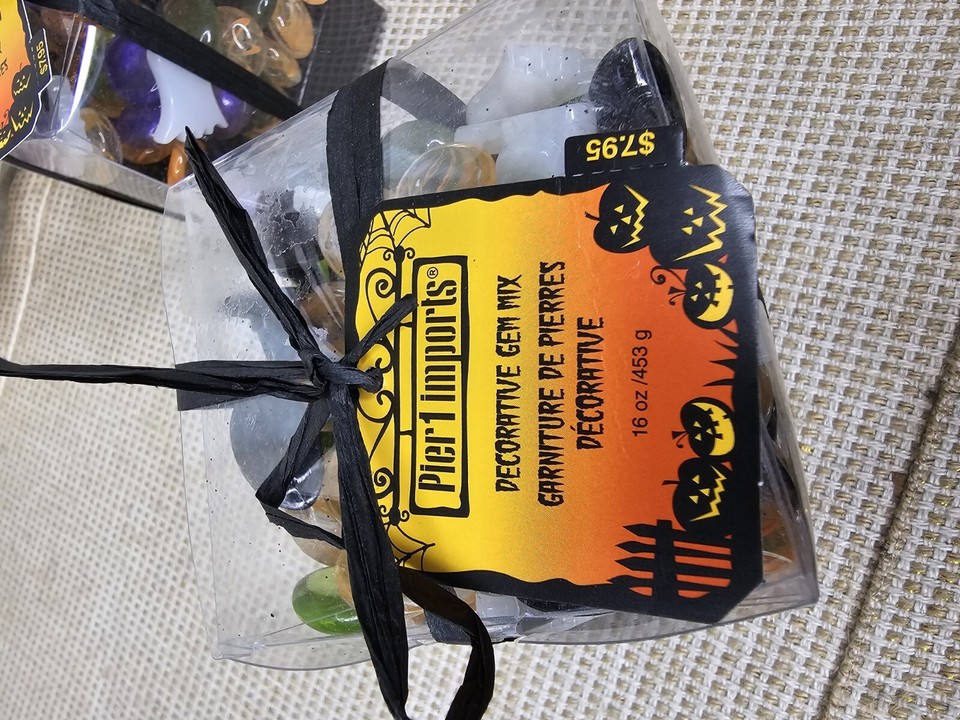 Set of 2 Pier 1 imports Decorative Gem Mix Halloween 16 OZ Each | eBay