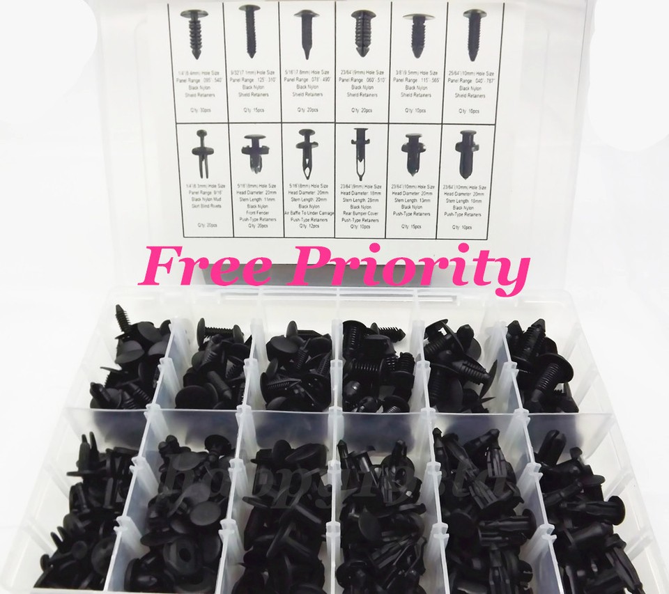 Clip Automotive Push Pin Retainer Assortment Kit For Toyota Honda GM ...