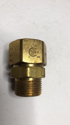 OMEGA FLEX FGP-FST-750 TRACPIPE AUTOFLARE FITTING, SOLID BRASS, 3/4 IN ...
