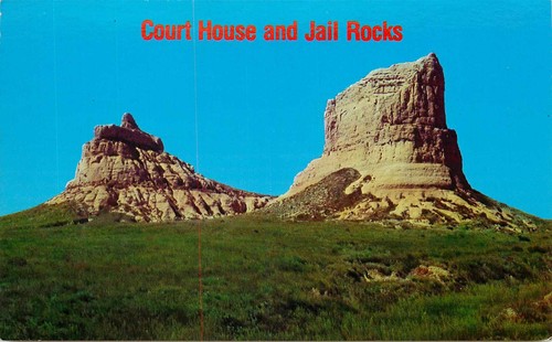 Postcard Nebraska Courthouse and Jail Rock Pumpkin Seed Creek | eBay