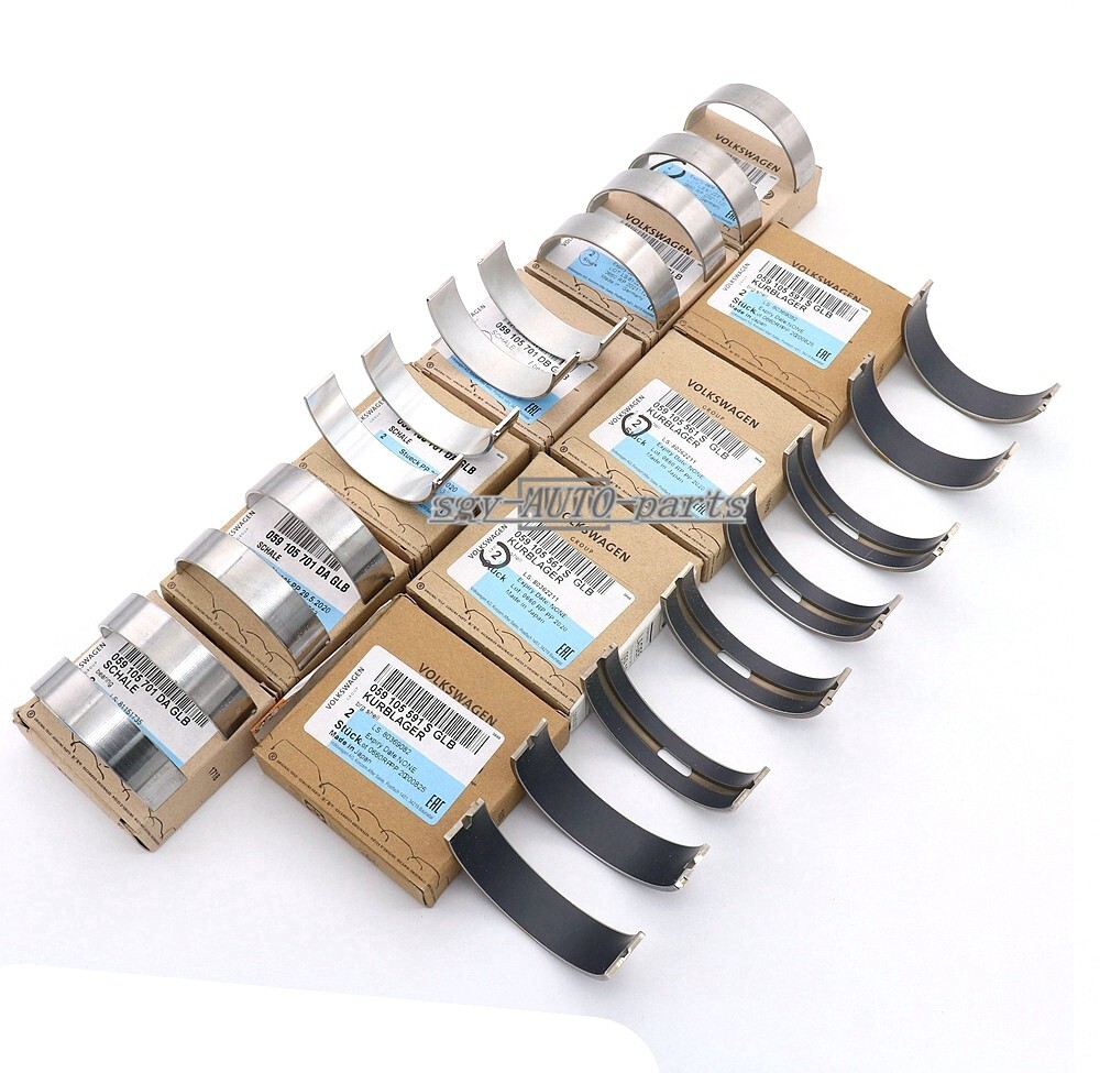 Crankshaft Main + Con Rod Bearings set Genuine OEM For VW Porsche Audi ...