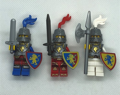 3 X LEGO Lion Knight Castle Minifigures Fig Shield Armor L249 | eBay