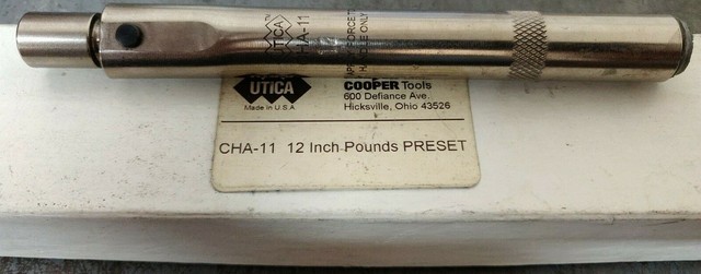 Utica Cha-11 Click Type Torque Sensing Wrench for sale online | eBay