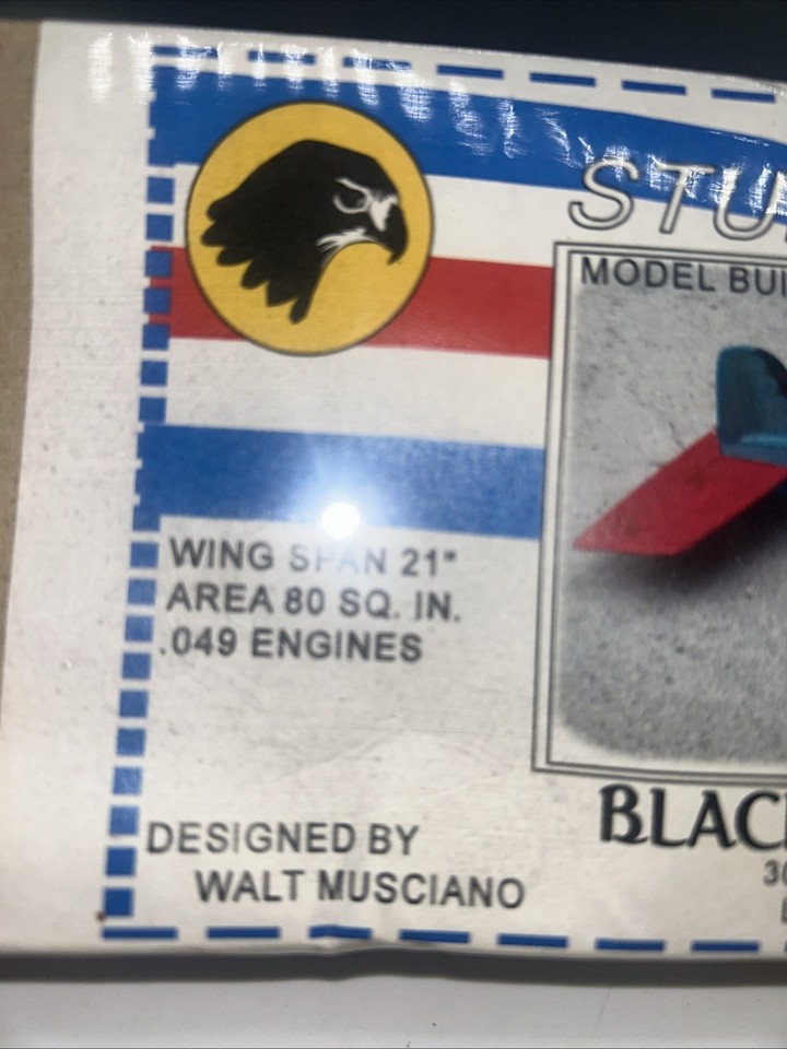 Vintage Model Airplane Kit Black Hawk Models Stunt Trainer NIB | eBay