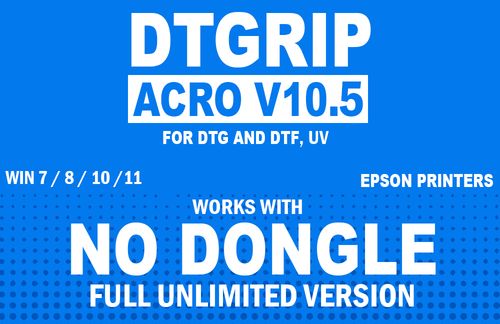 AcroRIP 10 DTGRIP V10.5 DTF DTG UV Printer Rip Complete Software for ...