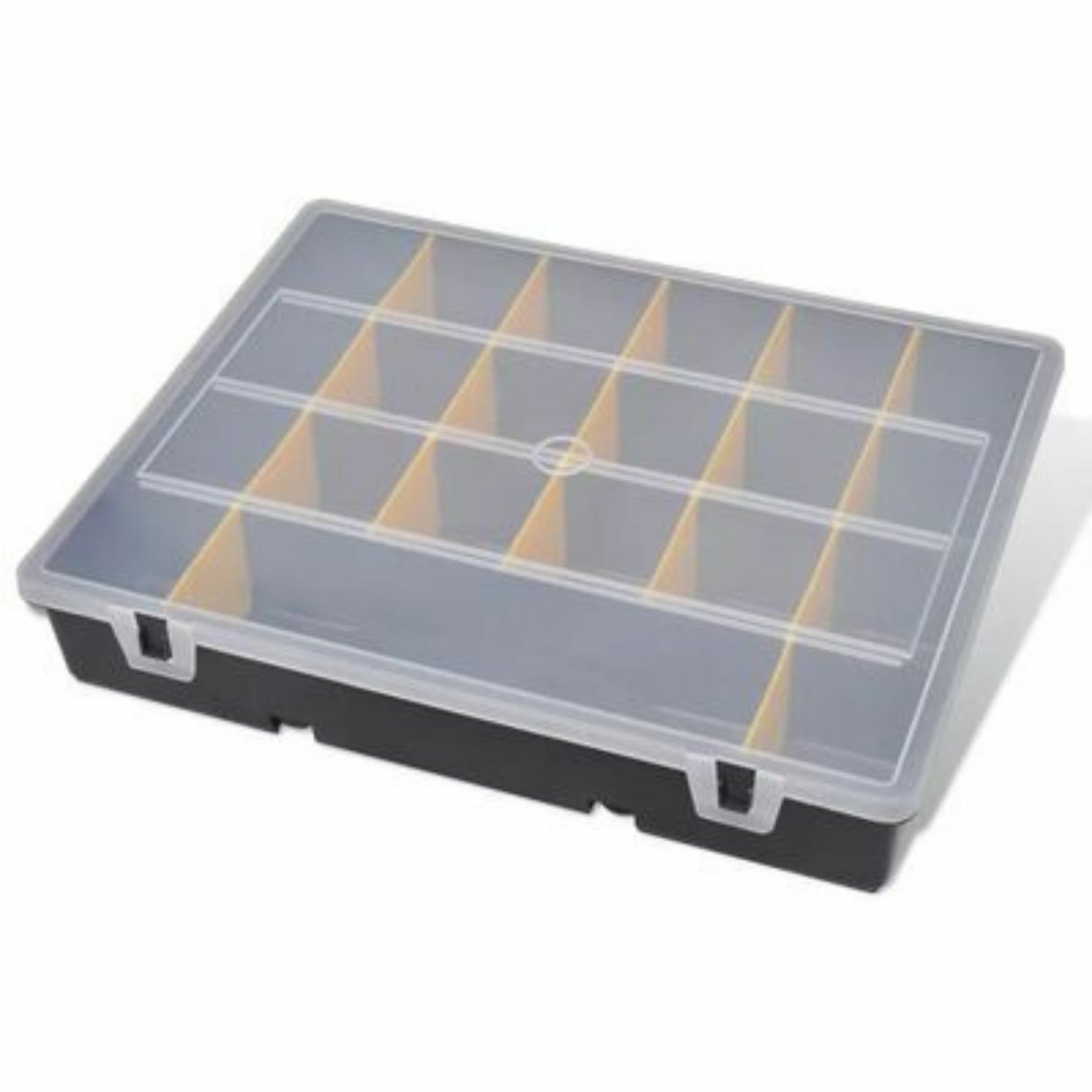 6Pc Stackable Tool Storage Bin Plastic Sort Box Portable Organizer Case ...