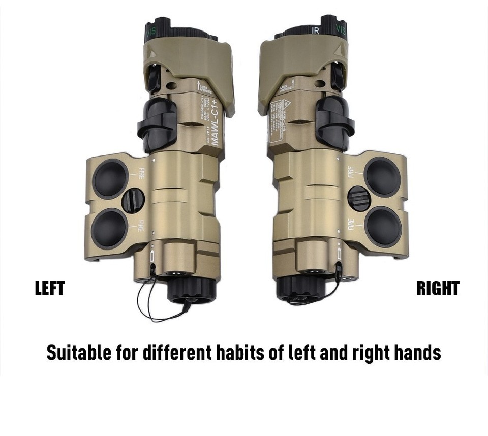 Metal MAWL-C1 Red Green Blue Laser&PLHv2 Tactical Flashlight&SF/2.5 ...