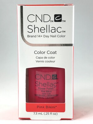 CND Shellac Color Coat Power Polish -Pink Bikini 0.25 oz | eBay