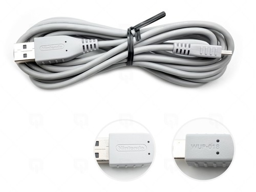 Official Nintendo Wii-U Pro Charging Cable USB to Mini USB WUP018 WUP ...