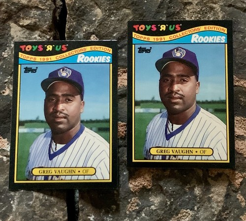 Greg Vaughn Rookie Toy R Us Baseball Cards. Milwaukee Brewers | eBay