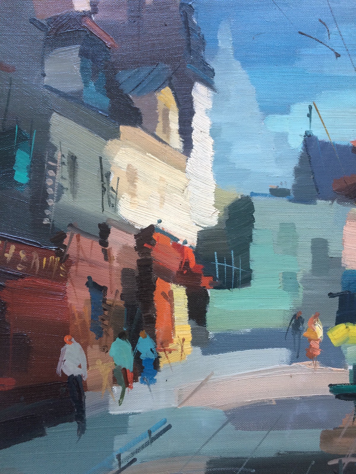 Boris Cenic oil painting Montmartre Paris 1955 | eBay