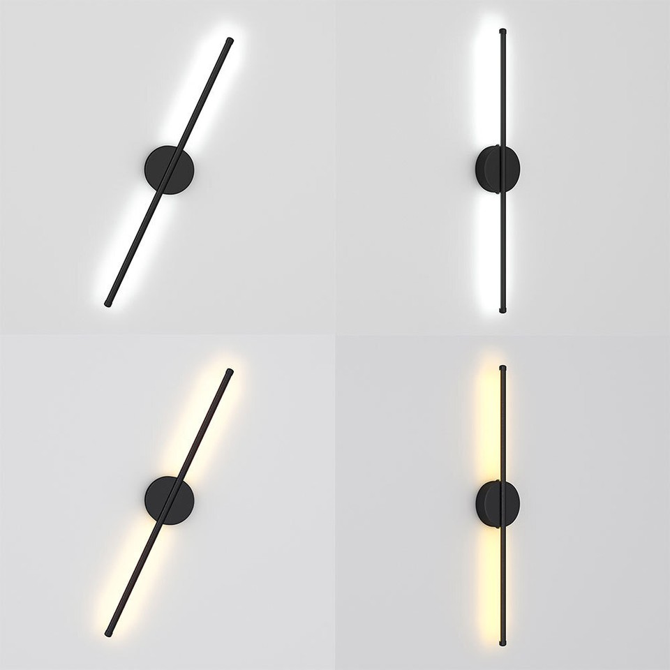 Metal LED Strip Wall Lights Bedside Wall Lamp Living Room Corridor ...