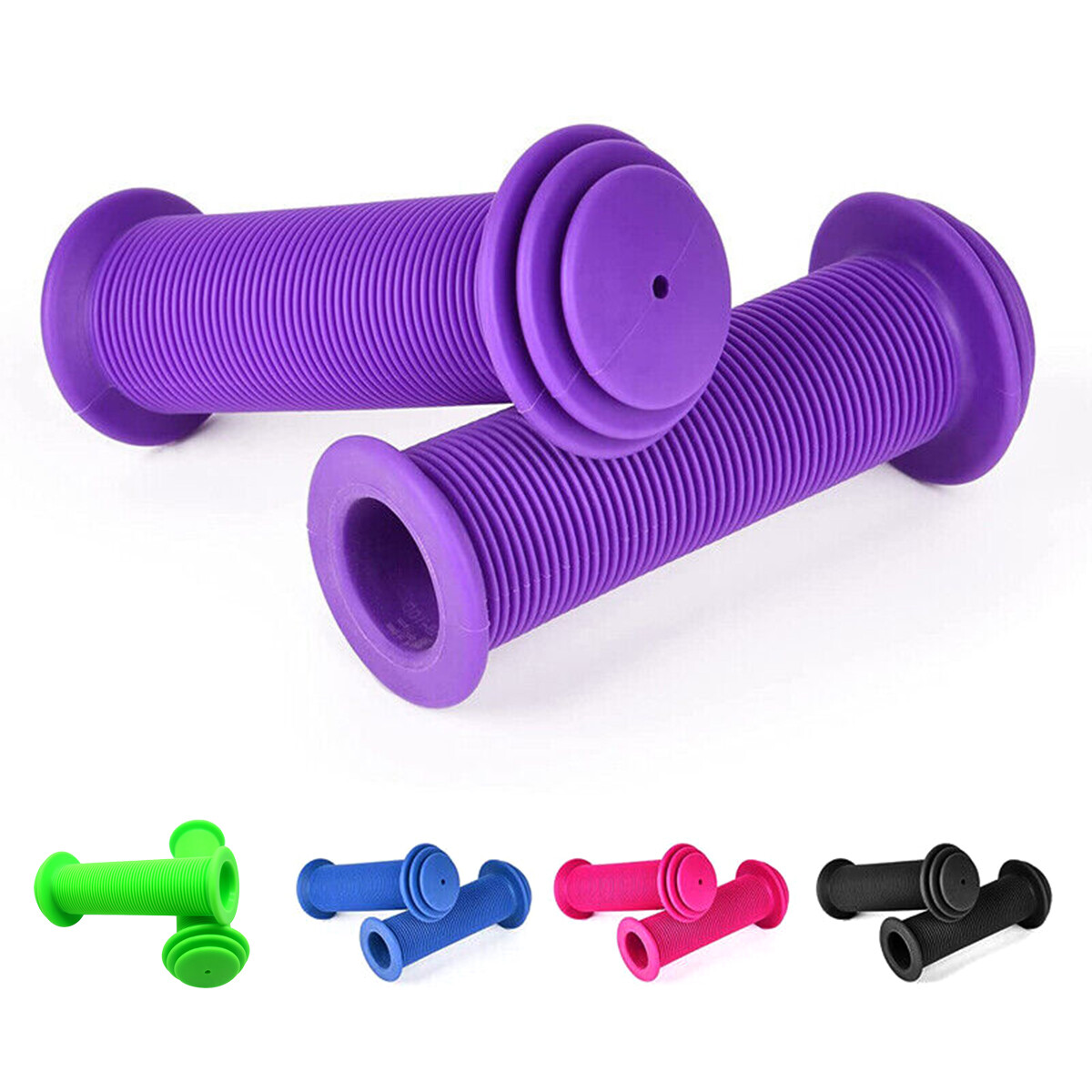 Children Bike Soft Handlebars Grips Rubber Handle Cover Kids Bicycle ...