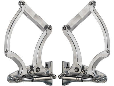 BILLET SPECIALTIES 1955-1956 HOOD HINGES WITH NECESSARY GAS SPRINGS ...