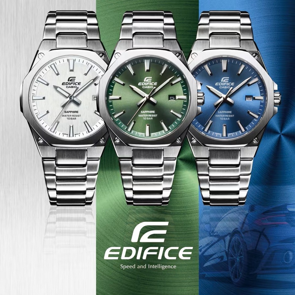 CASIO EDIFICE EFR S108 Series 3 Hand Analog Thin Case EFR S108DJ 2AJF ...