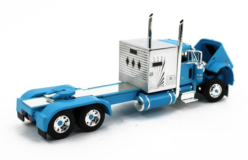 DCP 1:64 *BLUE* Peterbilt 379 w/CHROME Mercury Flattop Sleeper Semi ...