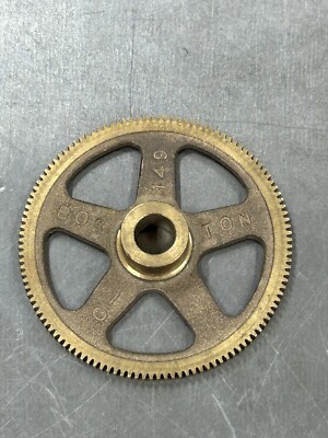 QTY 1 BOSTON GEAR G149 BRONZE SPUR GEAR 48 PITCH 120 TEETH CLOCK 3/8 ...