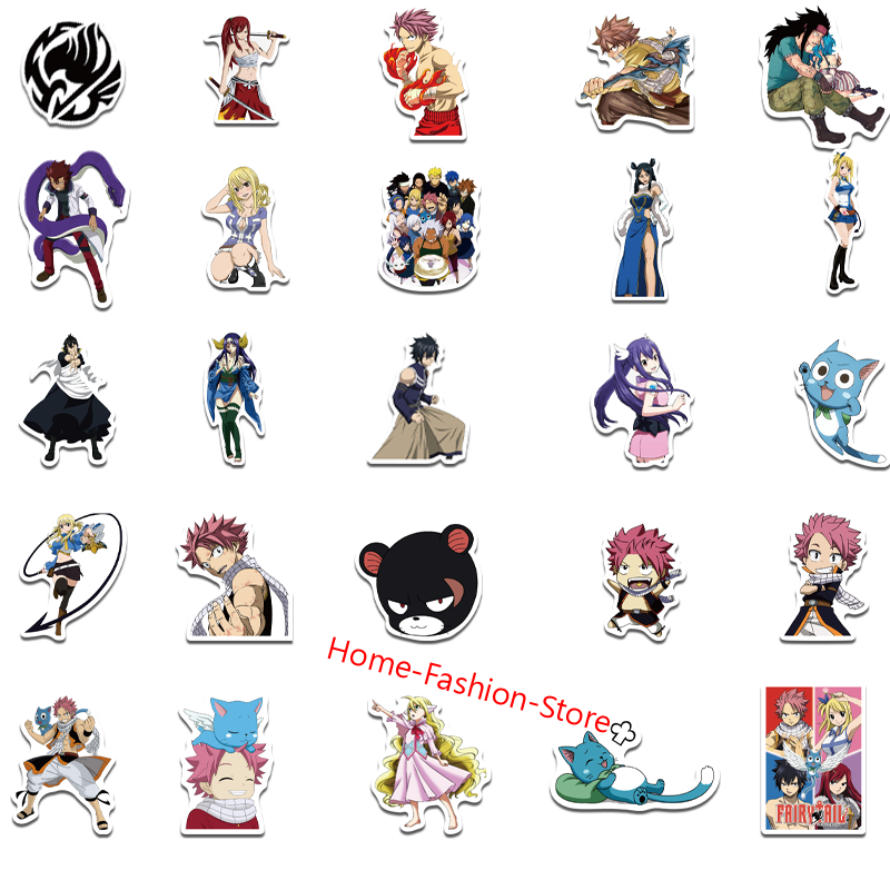 50pcs Anime Fairy Tail Stickers Laptop Stationery Box Sticker | eBay