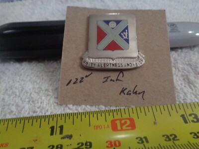 122nd Infantry Kahn Unit Crest, DI, DUI (DRAW#J9) | eBay