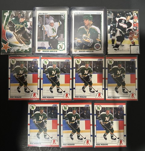 Mike Modano Lot (11) 1990-91 Upper Deck Rookies 1990 Score Rookie North ...