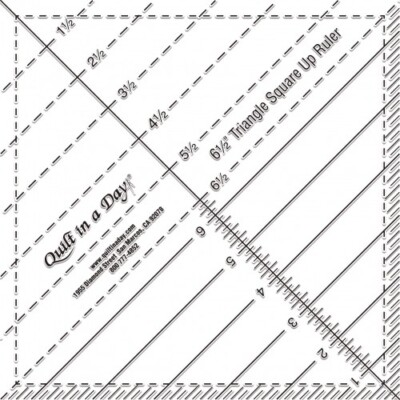 6 1/2 Triangle Square Up Ruler by Quilt in a Day | eBay