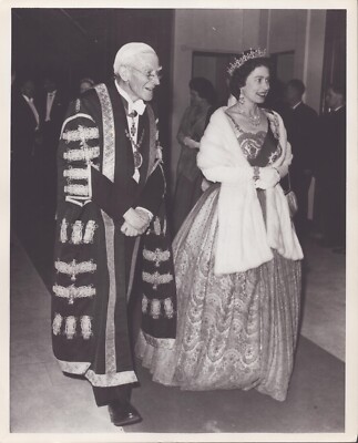Queen Elizabeth II with Lord Adrian at Soiree at Wimple St. - Press ...