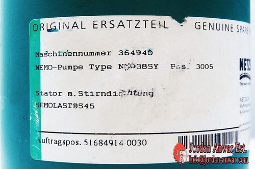 NETZSCH NEMOLAST S45 STATOR NMO38SY | eBay