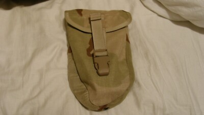 US Military Entrenching Tool E-Tool Shovel & NOS Desert DCU Camo Pouch ...
